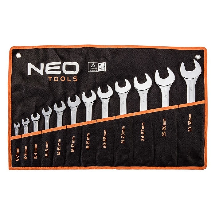 Neo-Tools Steeksleutelset 6-32mm (12-delig)